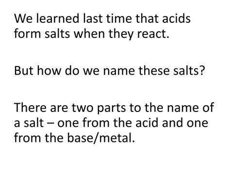 PPT Naming Salts PowerPoint Presentation Free Download ID 2578540