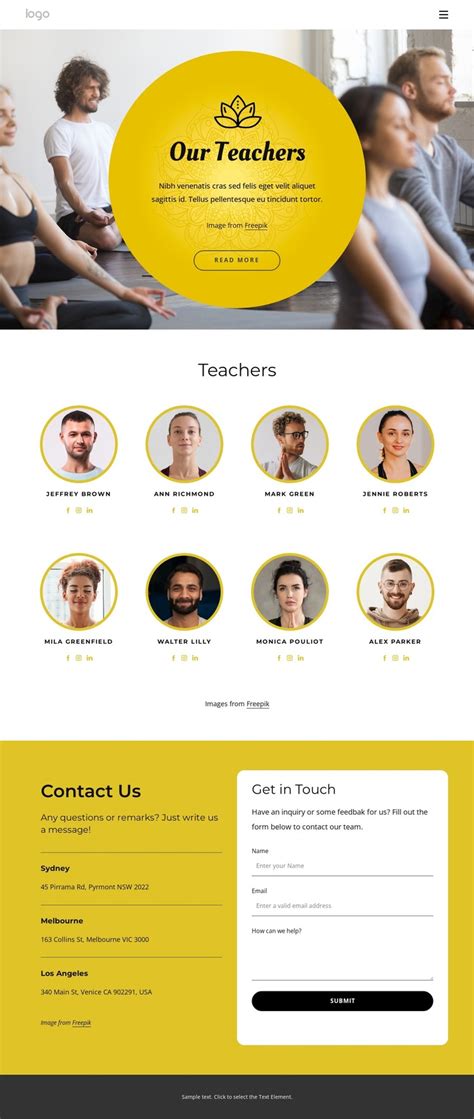 The Best Yoga Teachers Css Template By Nicepage