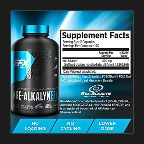Efx Sports Kre Alkalyn Creatine Capsules Bigger Stronger Au
