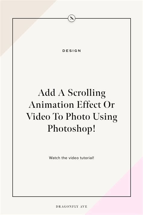 add a web scrolling animation effect and video to a photo or mockup using
