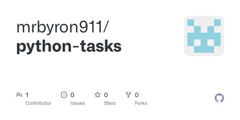 GitHub Mrbyron911 Python Tasks