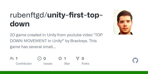 GitHub Rubenftgd Unity First Top Down D Game Created In Unity From Youtube Video TOP DOWN