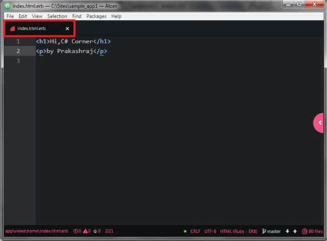 Generate A Controller And View In Ruby On Rails
