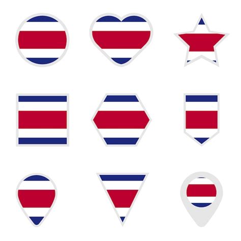 Premium Vector Pointer Collection With Shape Flag Design