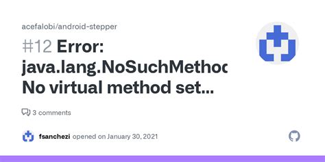 Error Javalangnosuchmethoderror No Virtual Method Set