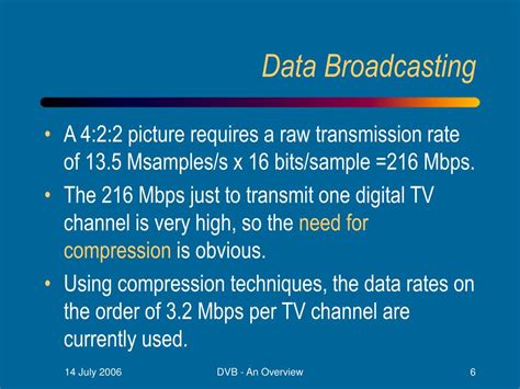 Ppt Digital Video Broadcasting An Overview Powerpoint Presentation Free Download Id823085