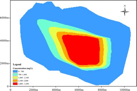 Simulation Of The Pollution Plume In 10 Years Later Download Scientific Diagram