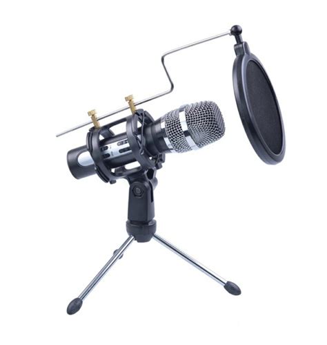 리코딩 마이크 스탠드 Ums60 쇼크마운트 팝필터 일체형 탁상용 마이크 스탠드 티몬