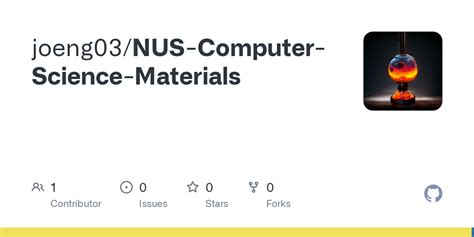 GitHub Joeng NUS Computer Science Materials