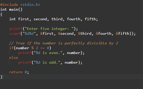 How Do I Input 5 Numbers And Check If They Are Odd Or Even In C Stack Overflow