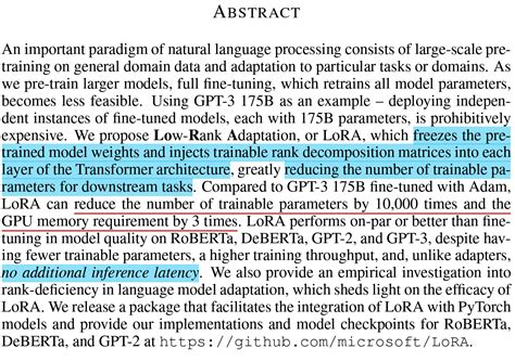 🔥 논문리뷰 Lora Low Rank Adaptation Of Large Language Models
