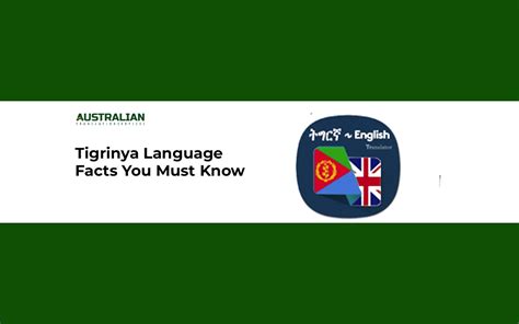 Amazing Tigrinya Language Facts Spoken By 7 Millions