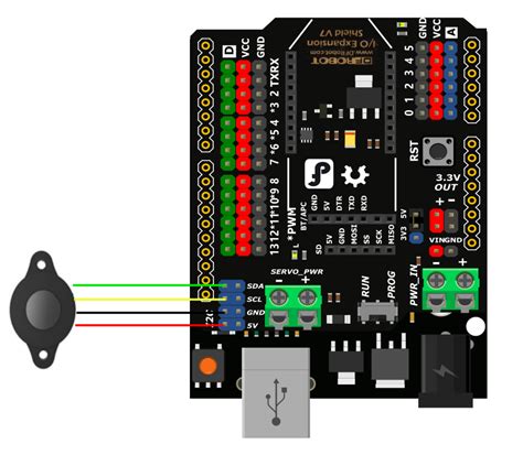 小体积激光测距传感器4m 距离传感器 Dfrobot创客商城