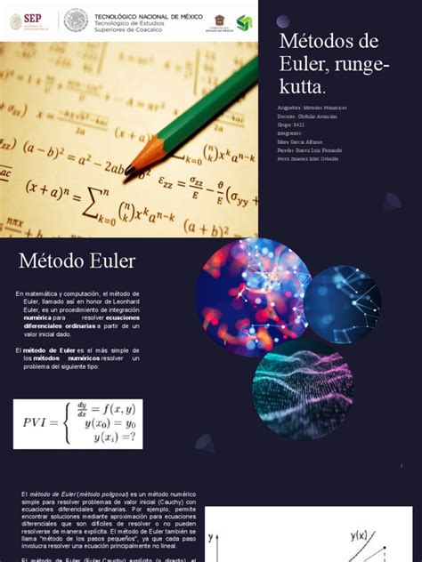 Métodos De Euler Runge Kutta Pdf Análisis Numérico Ecuaciones