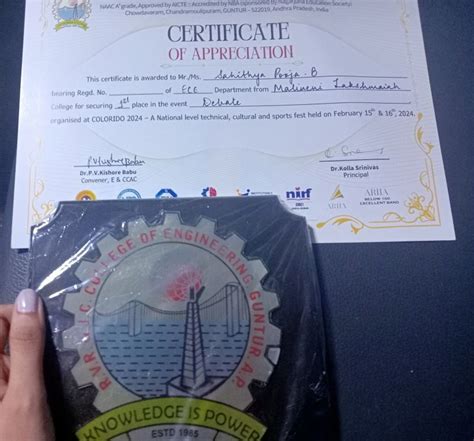 Sahitya Reddy On Linkedin I Am Very Happy To Share That Our Team Received First Prize In Debate