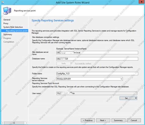 SCCM Reporting Services Point Server Instance Blank Serhad Makbuloglu