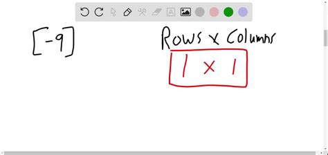 Find The Dimension Of Each Matrix Identify Any Square Column Or Row Matrices See The