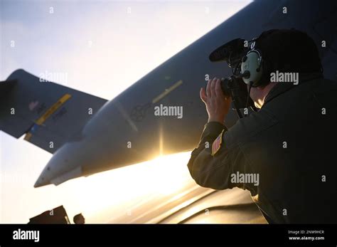 Master Sgt Burt Trainer 1st Combat Camera Squadron Aerial Program Manager Takes Pictures On