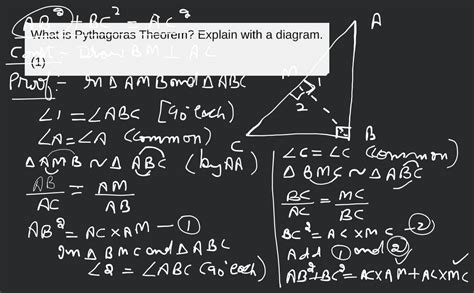 What Is Pythagoras Theorem Explain With A Diagram 1 Filo