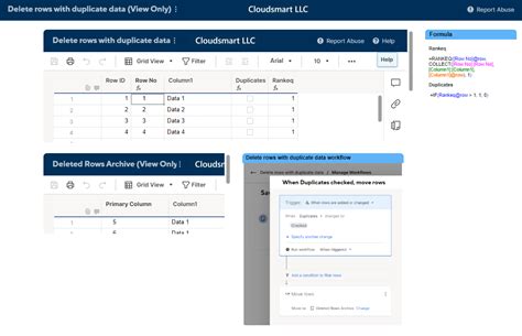 delete rows with duplicate data — smartsheet community