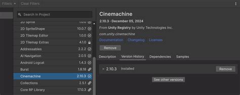 cinemachineimpulsesource does not work for timescale 0 unity engine