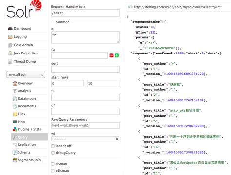 将 Mysql 的全量数据以分页的形式导入到 Apache Solr 中 过往记忆