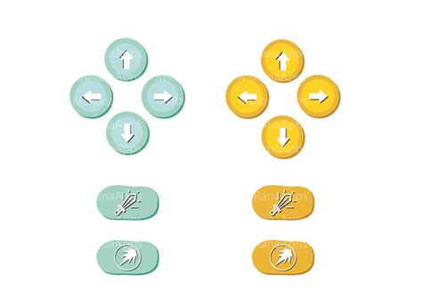 Light User Interface Game Buttons For Game Developers Light User