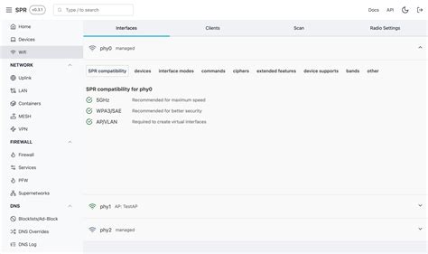 Wifi Settings Spr