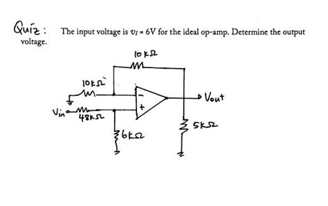 Solved Ur Voltage The Input Voltage Is VI V For The Chegg Com