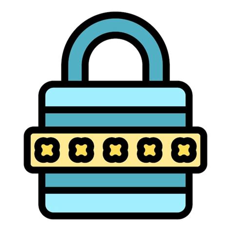 Premium Vector Block Cipher Icon Outline Block Cipher Vector Icon Color Flat Isolated