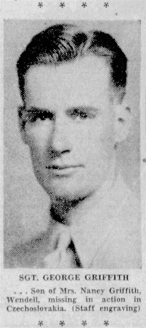 Sgt George Wesley Griffith 1920 1945 Find A Grave äreminne