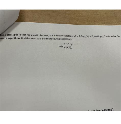 Solved Pts Suppose That For A Particular Base B It Chegg Com