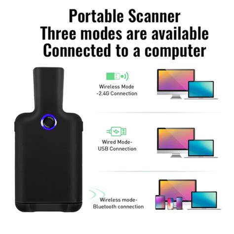 Hc D D Bluetooth Barcode Scanner Wireless Back Clip Phone Barcode Reader Spec Side