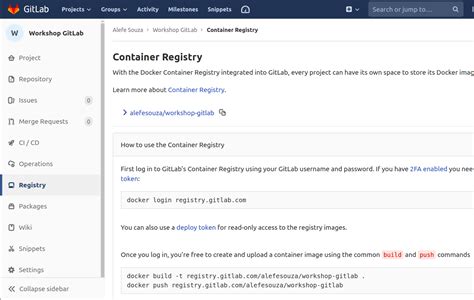Gitlab Container Registry · Gitlab Uma Ferramenta Para Todo O Ciclo Devops