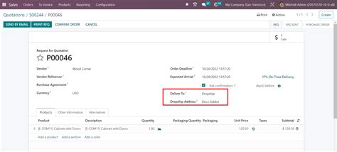 Dropshipping In Odoo 16 Purchase Odoo V16 Enterprise Edition Book