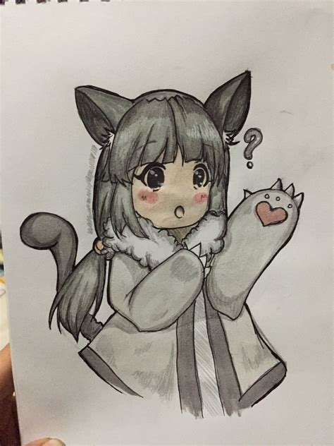 How To Draw A Anime Cat Step By Step