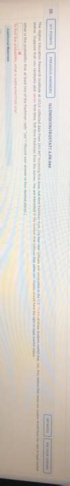 Solved 0 1 Points Previous Answers Illowskyintrostat1