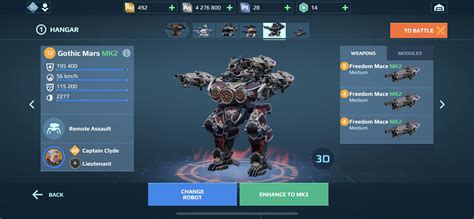 whats the best setup for mars r walkingwarrobots