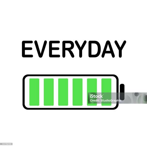 Battery Level Indicator Vector Illustration Stock Illustration