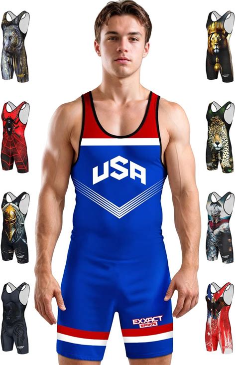 Exxact Sports Sublimated Adult And Youth Wrestling Singlet Premium