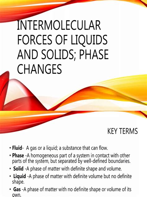 Intermolecular Of Solid And Liquid Pdf