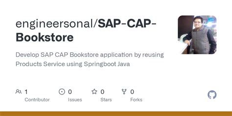 Github Engineersonalsap Cap Bookstore Develop Sap Cap Bookstore