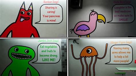 Garten Of Banban All Сharacter Phrases Youtube