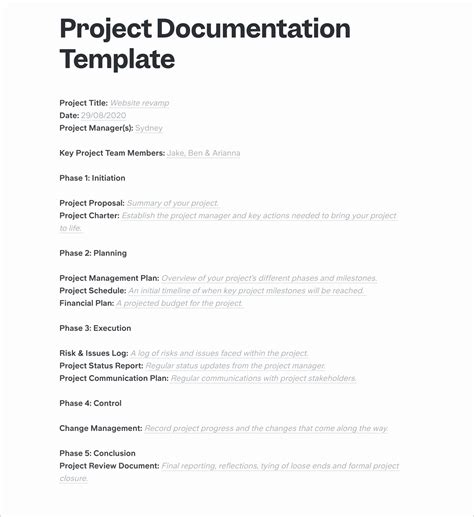 Student Project Documentation Template