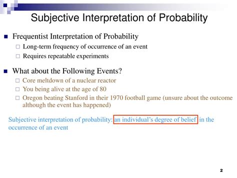 Ppt Subjective Probability Powerpoint Presentation Free Download