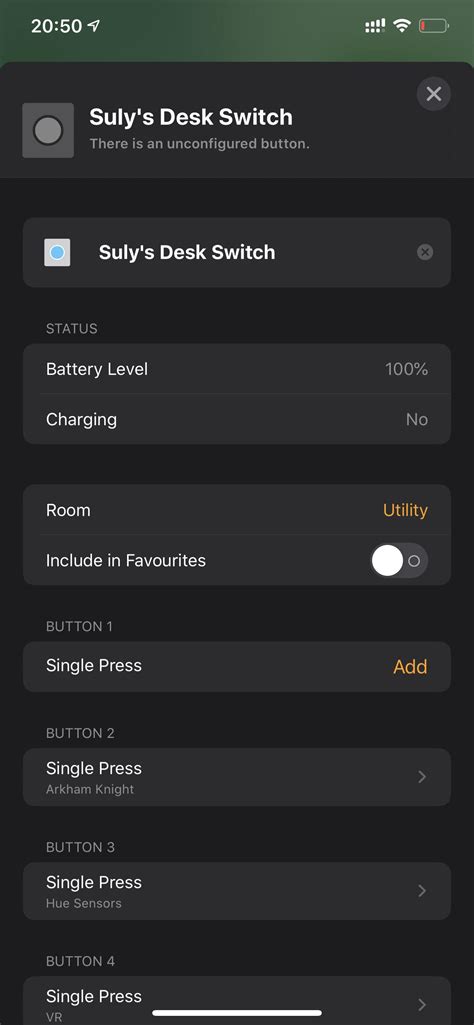 can t program hue switch button 1 properly r homekit