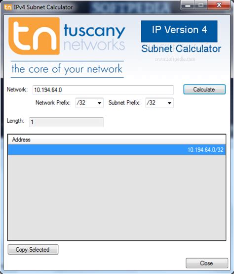 Ipv4 Subnet Calculator Download Softpedia