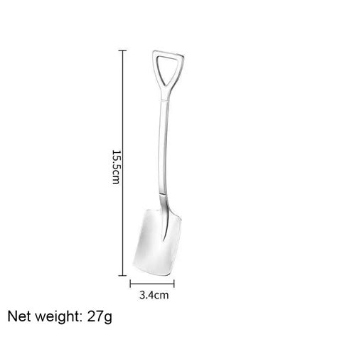 스테인레스 스틸 스푼 크리에이티브 커피 스푼 아이스크림 디저트 식기 숟가락 커트러리 세트 4 개 Aliexpress