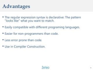 RegEx Expressions And Parsing Examples PPT