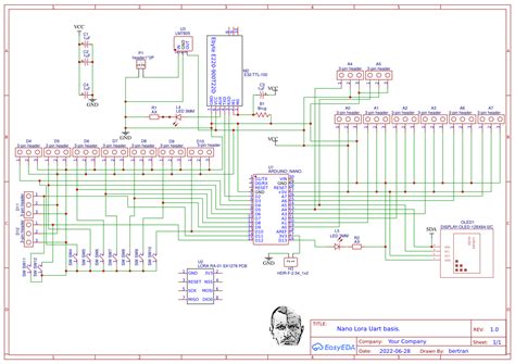 NANO LORA UART OSHWLab